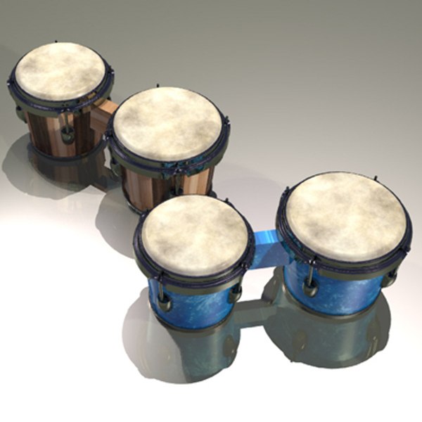 3d bongos jazz percussion