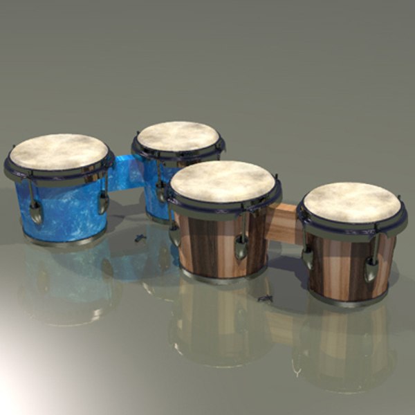 3d bongos jazz percussion