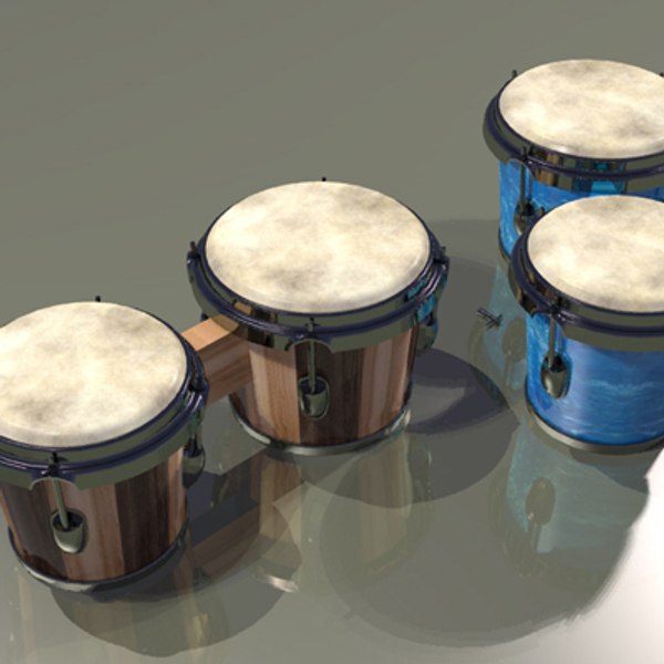 3d bongos jazz percussion