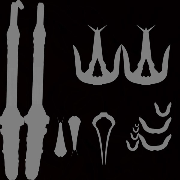 modelo 3d Tridente oscuro - TurboSquid 2008003