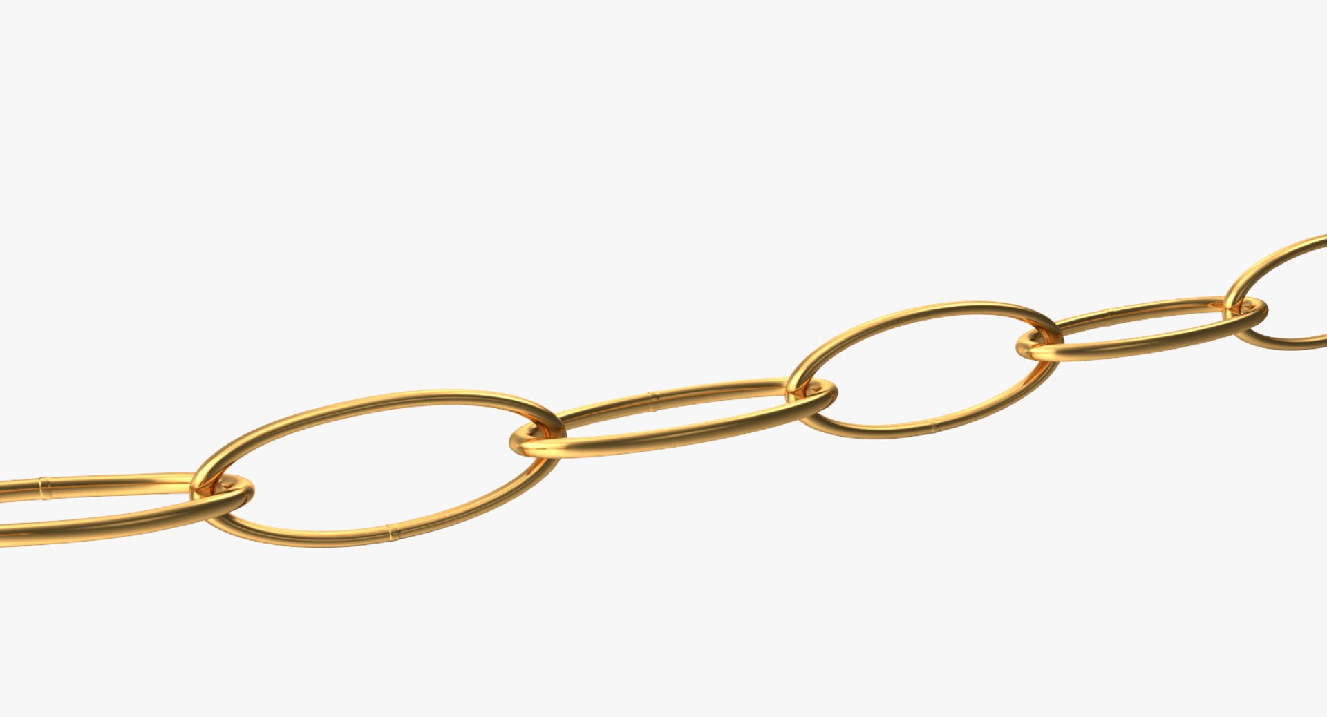 3D Gold Chain Necklace Model - TurboSquid 1420282