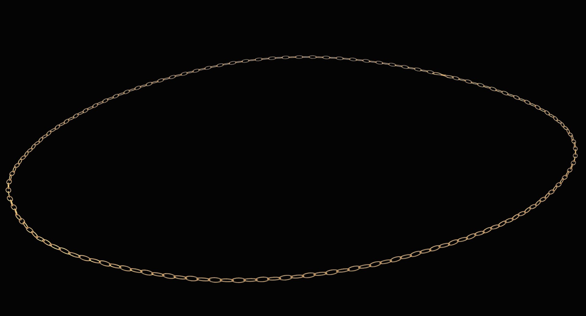 3D Gold Chain Necklace Model - TurboSquid 1420282
