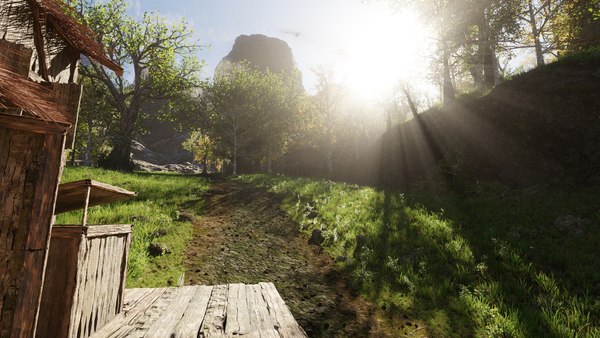 Medieval Pathway Scene 3D model - TurboSquid 1835120