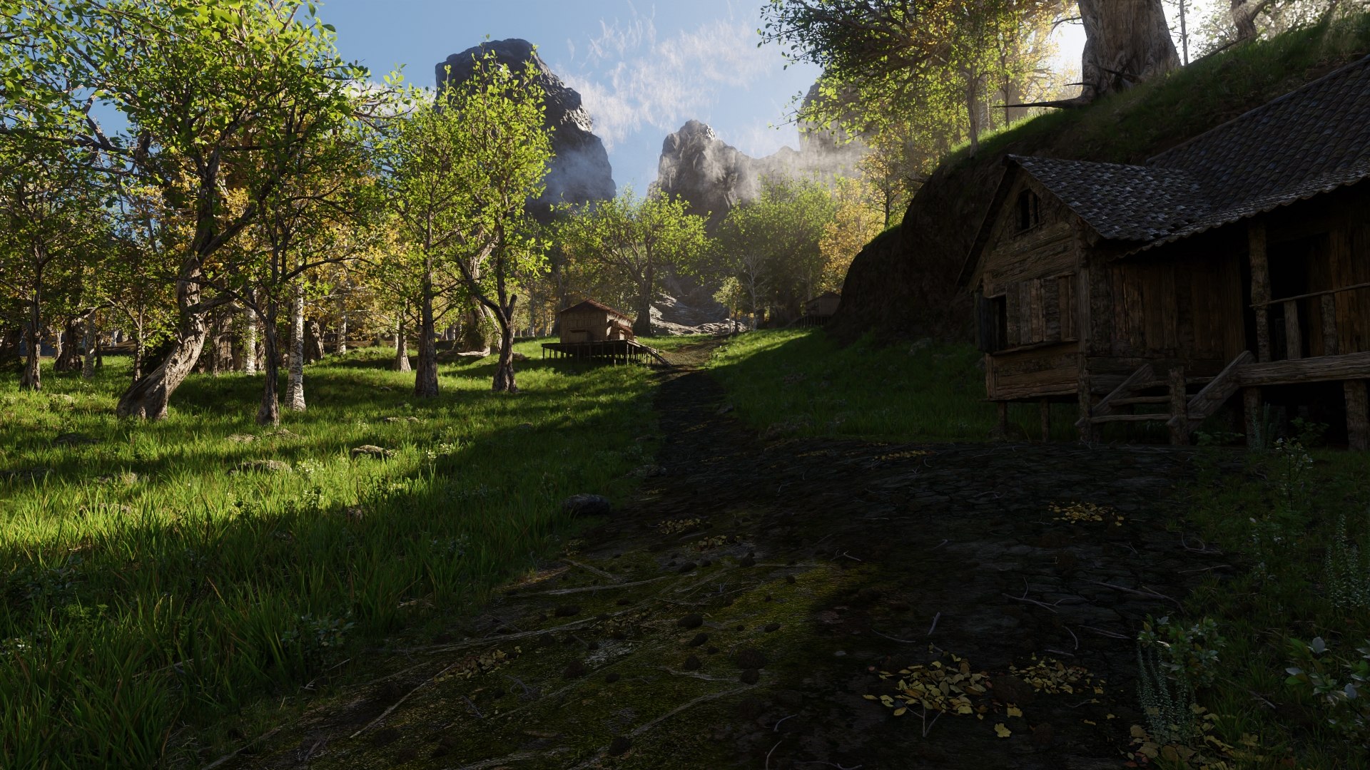 Medieval Pathway Scene 3D Model - TurboSquid 1835120