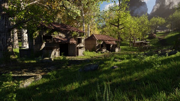 Medieval Pathway Scene 3D model - TurboSquid 1835120