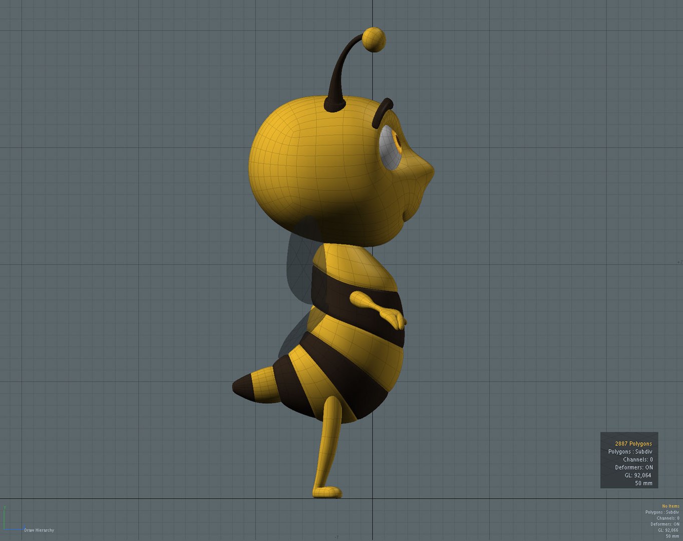 Bee Character Cartoon 3D Model - TurboSquid 1529883