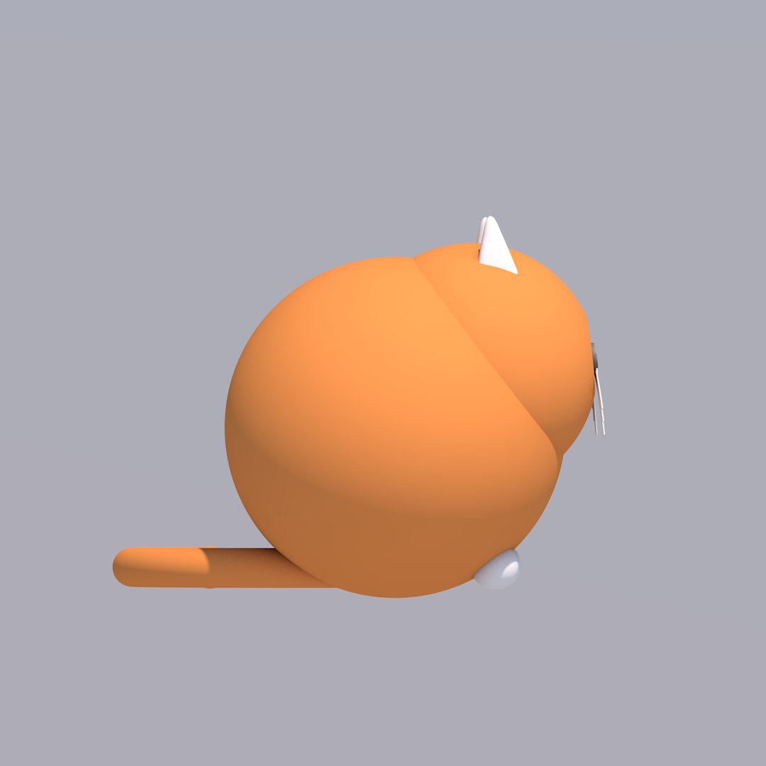 Free Fat Cat 3D Model - TurboSquid 1563899