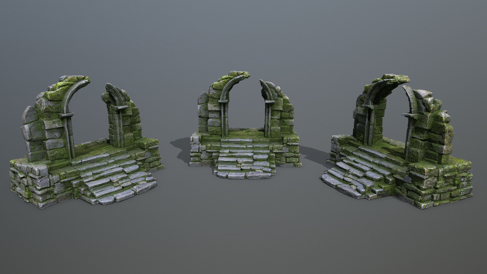 3D Ruin Gate - TurboSquid 2368577