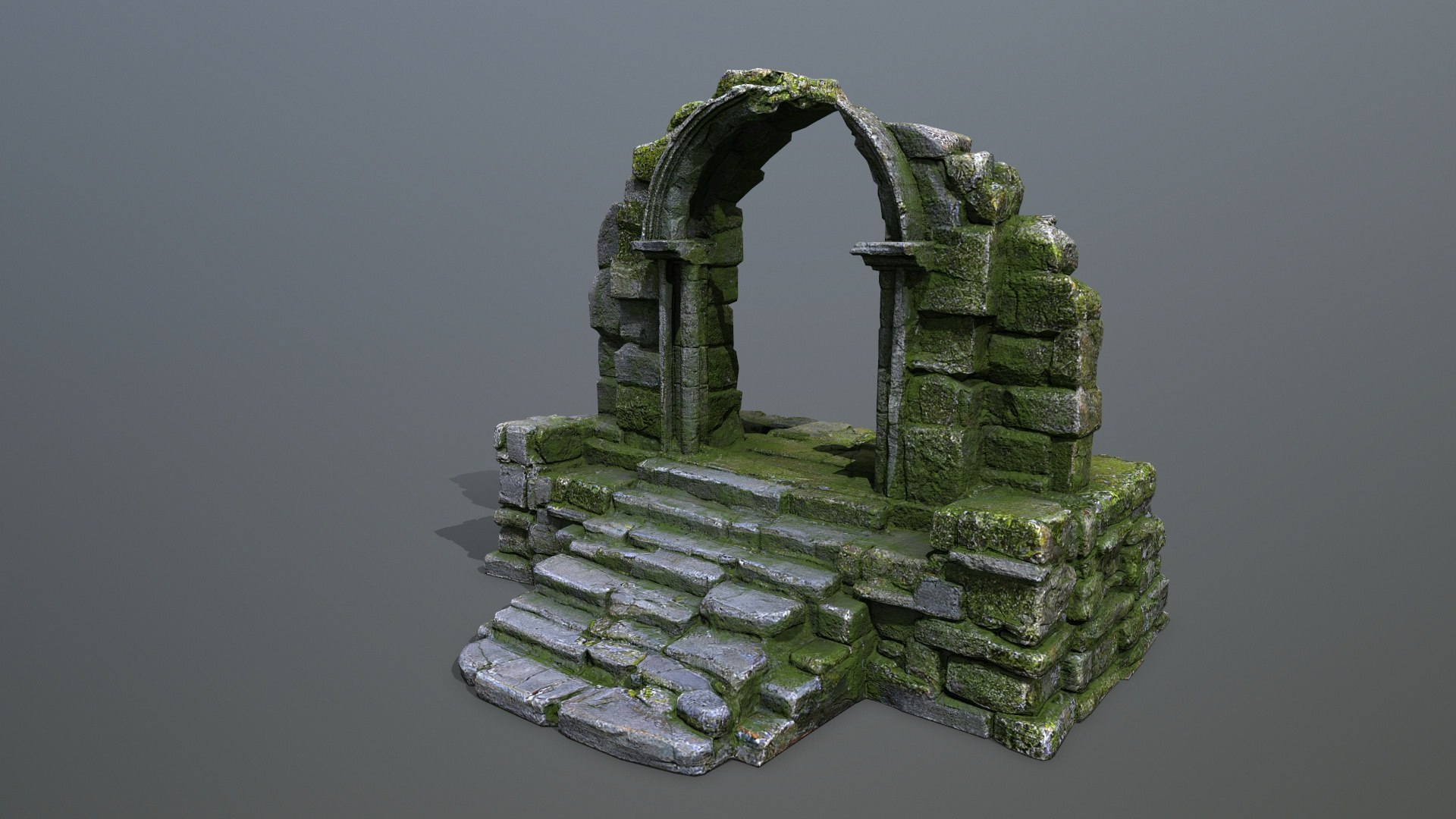3D Ruin Gate - TurboSquid 2368577