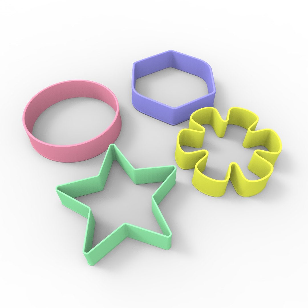 3d Cookie Cutters Model