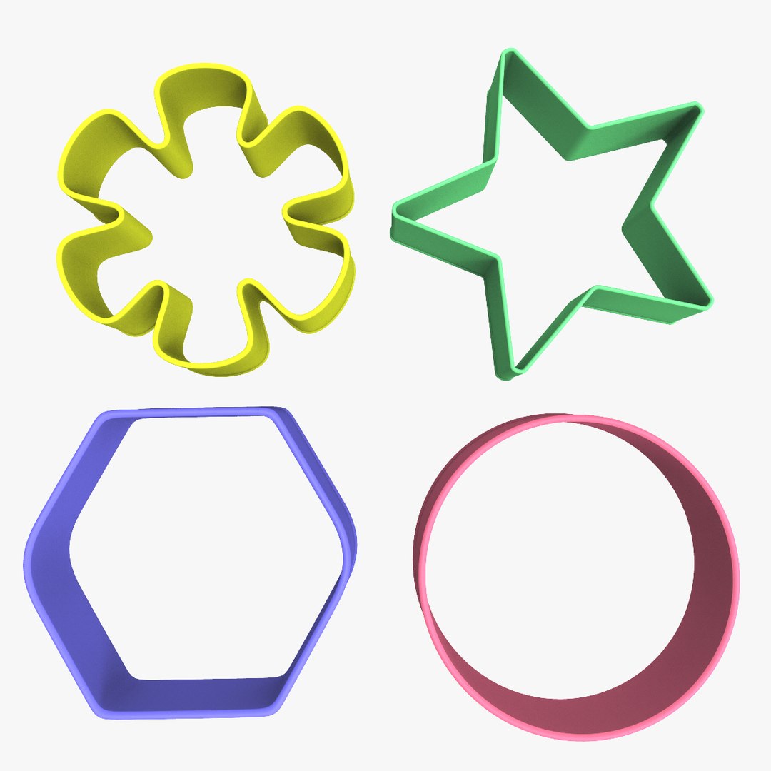 3d Cookie Cutters Model