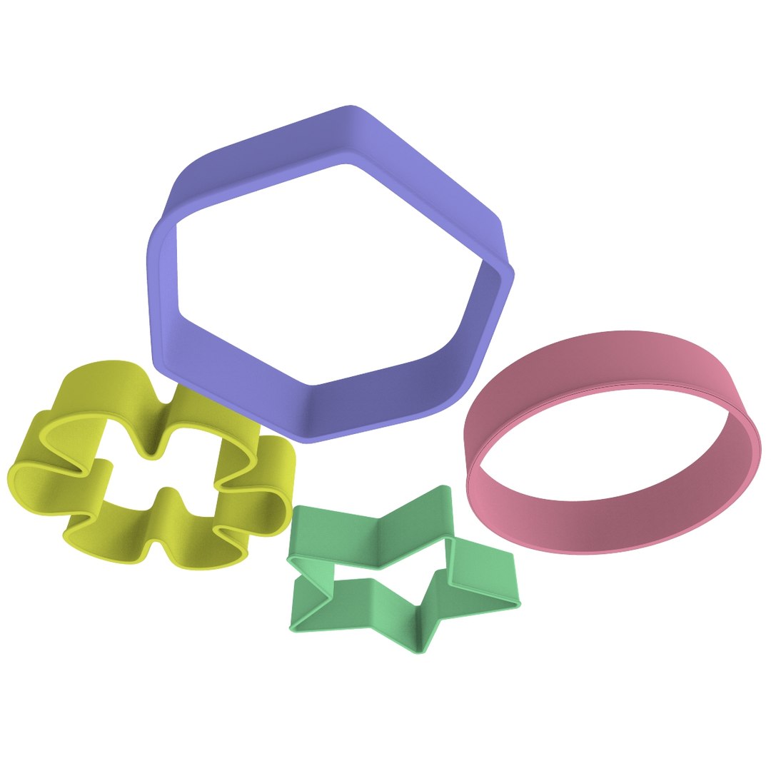 3d Cookie Cutters Model
