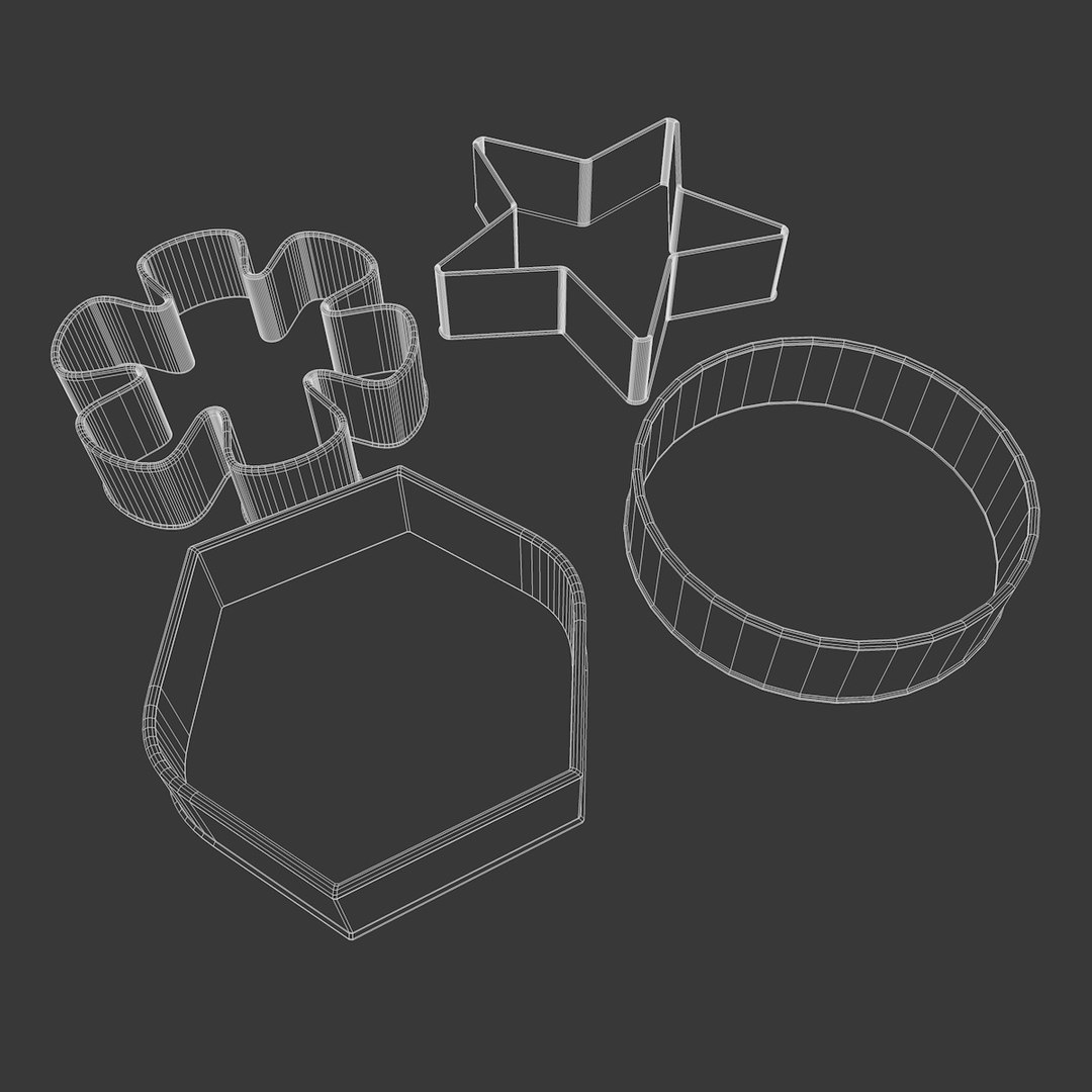 3d Cookie Cutters Model