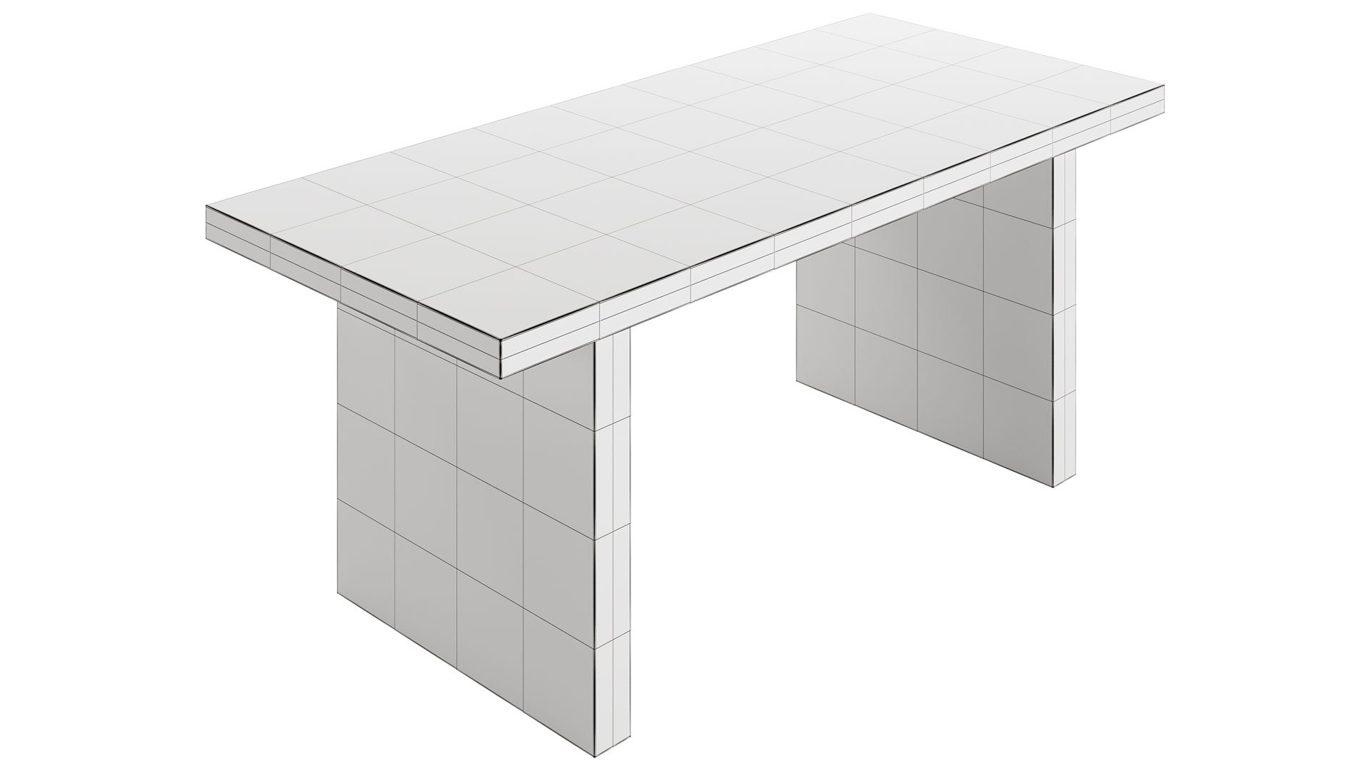 3D Farmhouse 71 Concrete Dining Table By Homary Model - TurboSquid 1889033