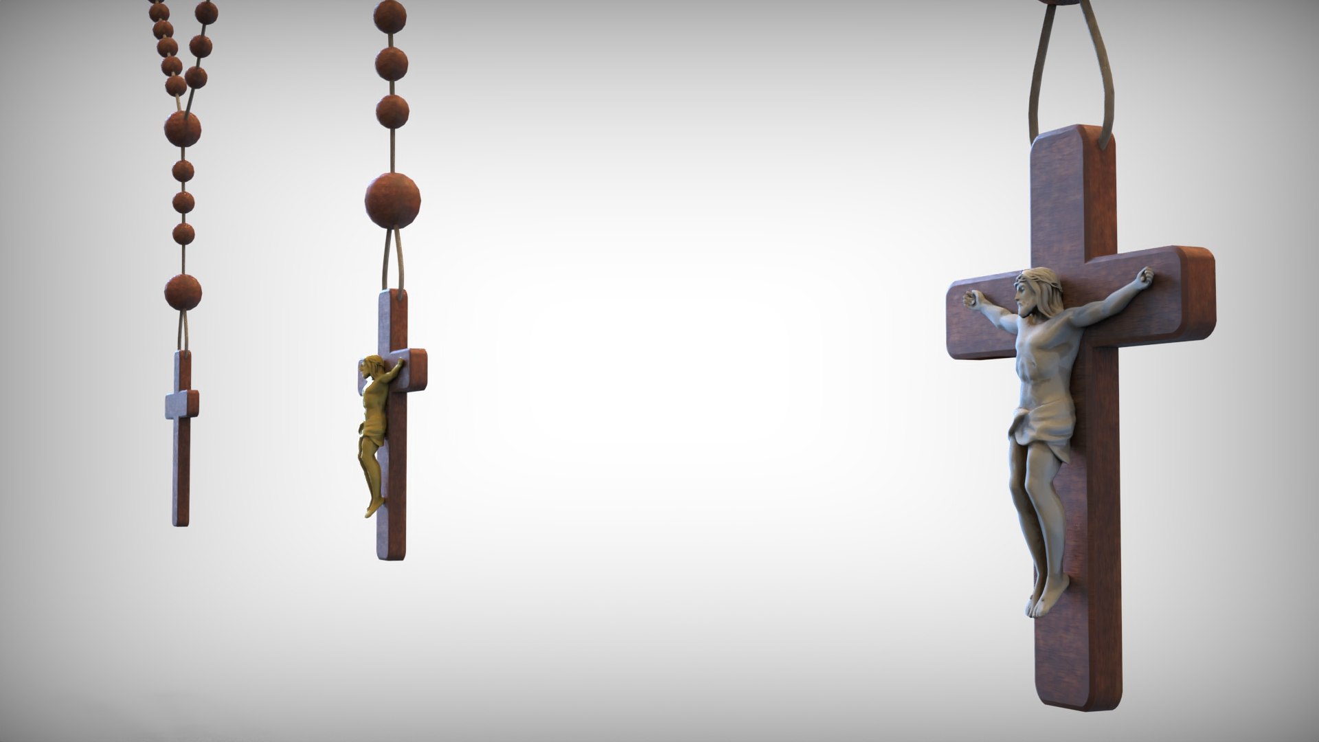3D Wooden Rosary - Catholic - Low-poly 3D Model - TurboSquid 2052468