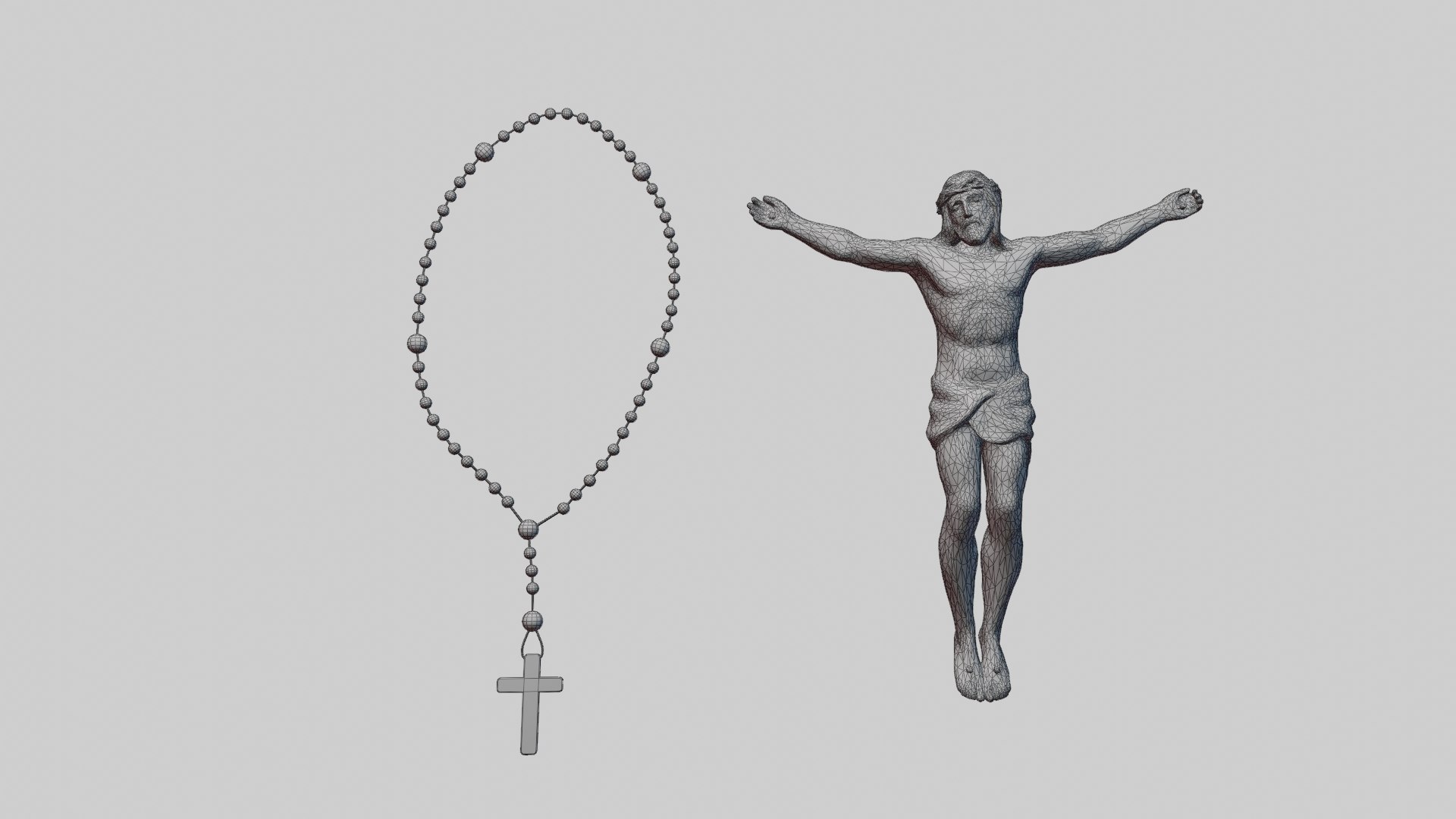 3D Wooden Rosary - Catholic - Low-poly 3D Model - TurboSquid 2052468