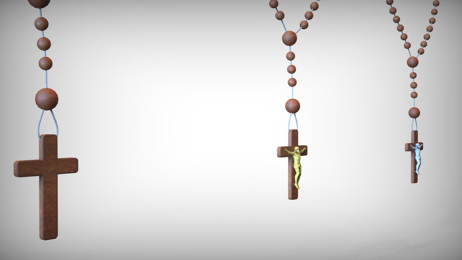 3D Wooden Rosary - Catholic - Low-poly 3D Model - TurboSquid 2052468