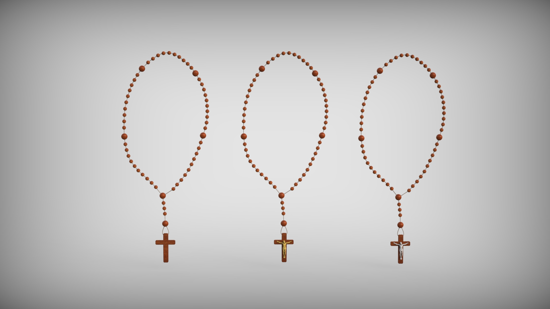 3D Wooden Rosary - Catholic - Low-poly 3D Model - TurboSquid 2052468