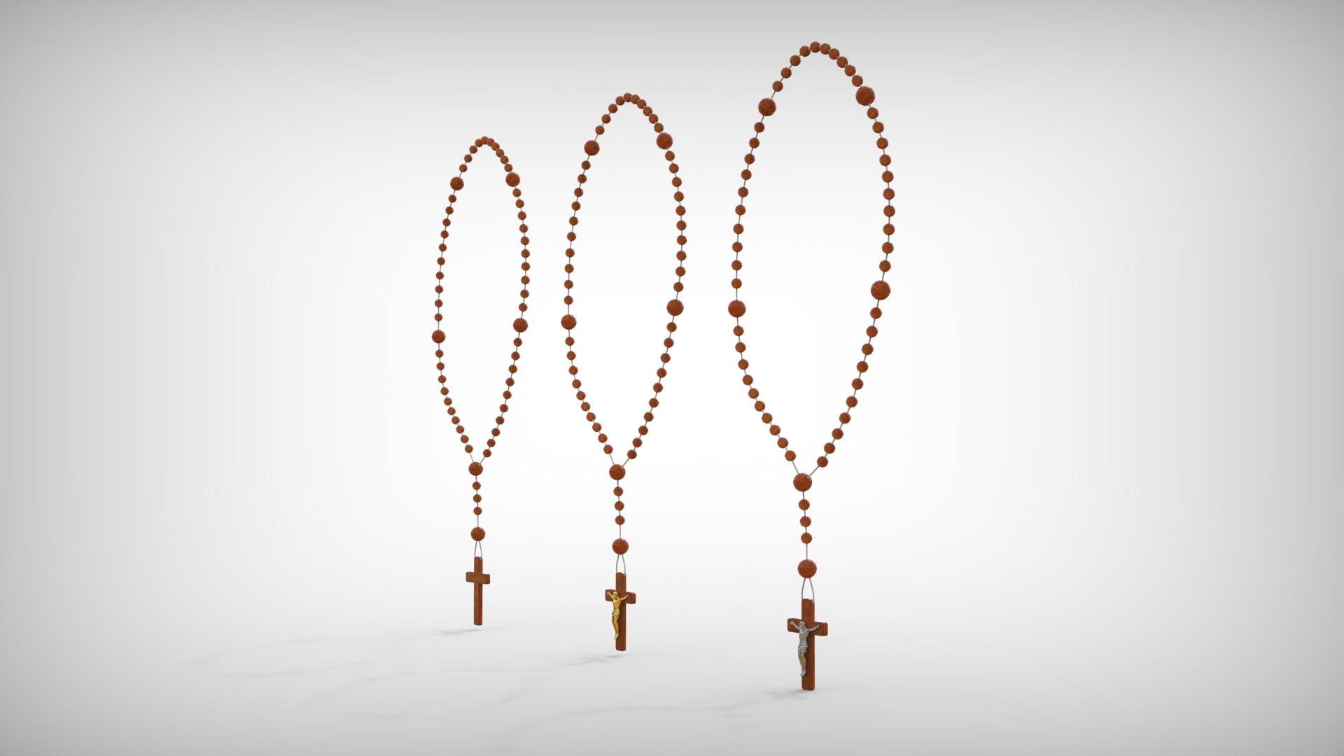 3D Wooden Rosary - Catholic - Low-poly 3D model - TurboSquid 2052468