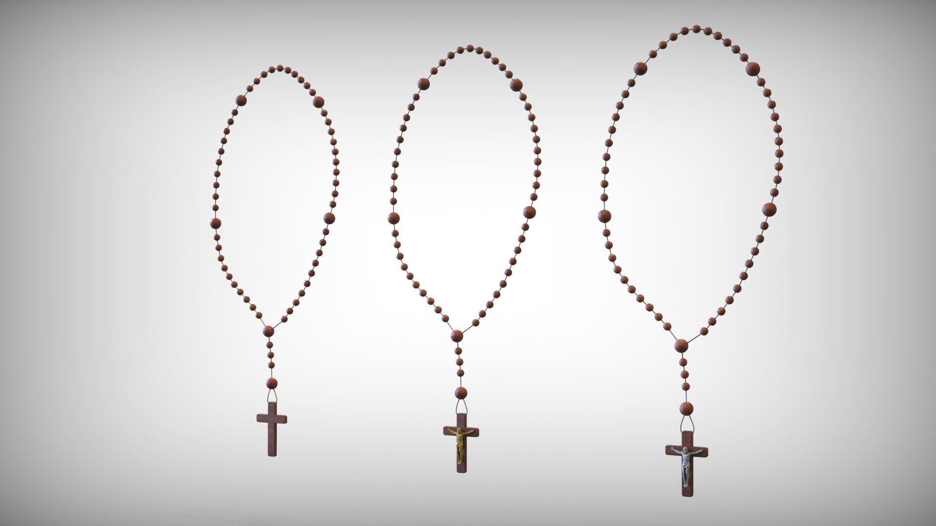 3D Wooden Rosary - Catholic - Low-poly 3D Model - TurboSquid 2052468
