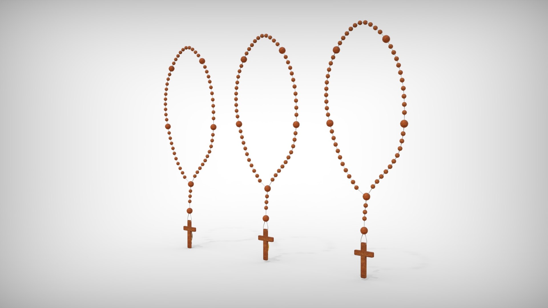 3D Wooden Rosary - Catholic - Low-poly 3D model - TurboSquid 2052468