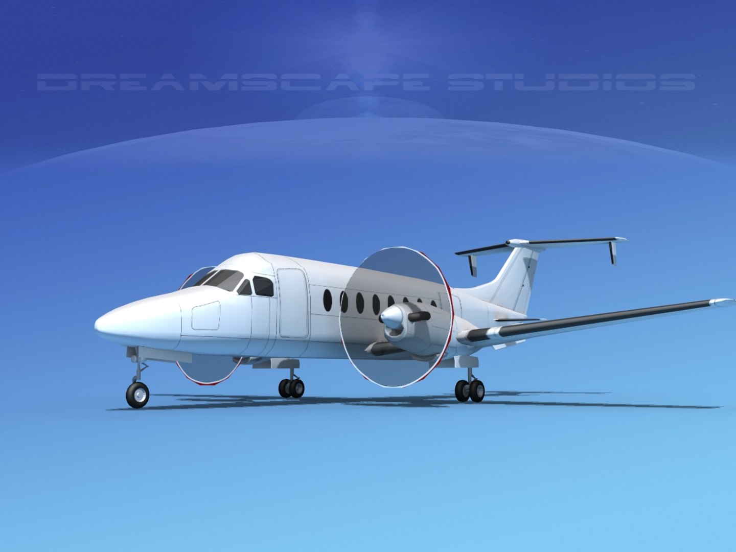 3d Beechcraft 1900d