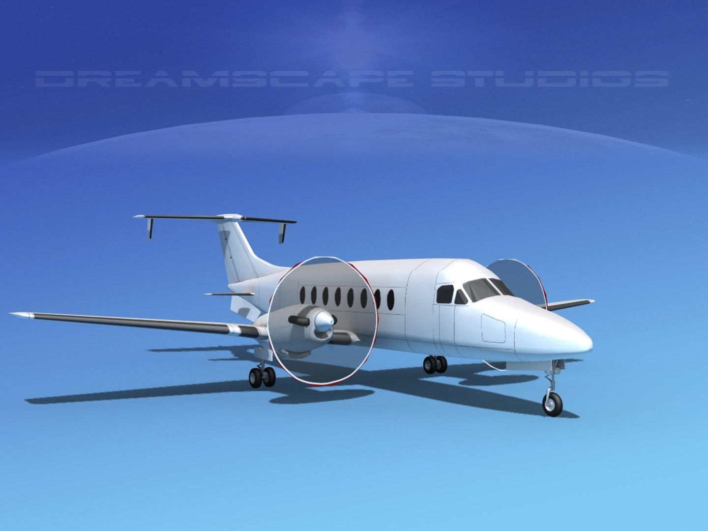 3d Beechcraft 1900d