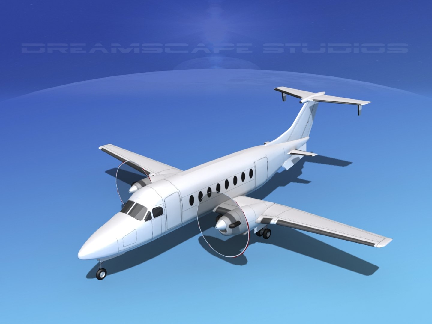 3d Beechcraft 1900d