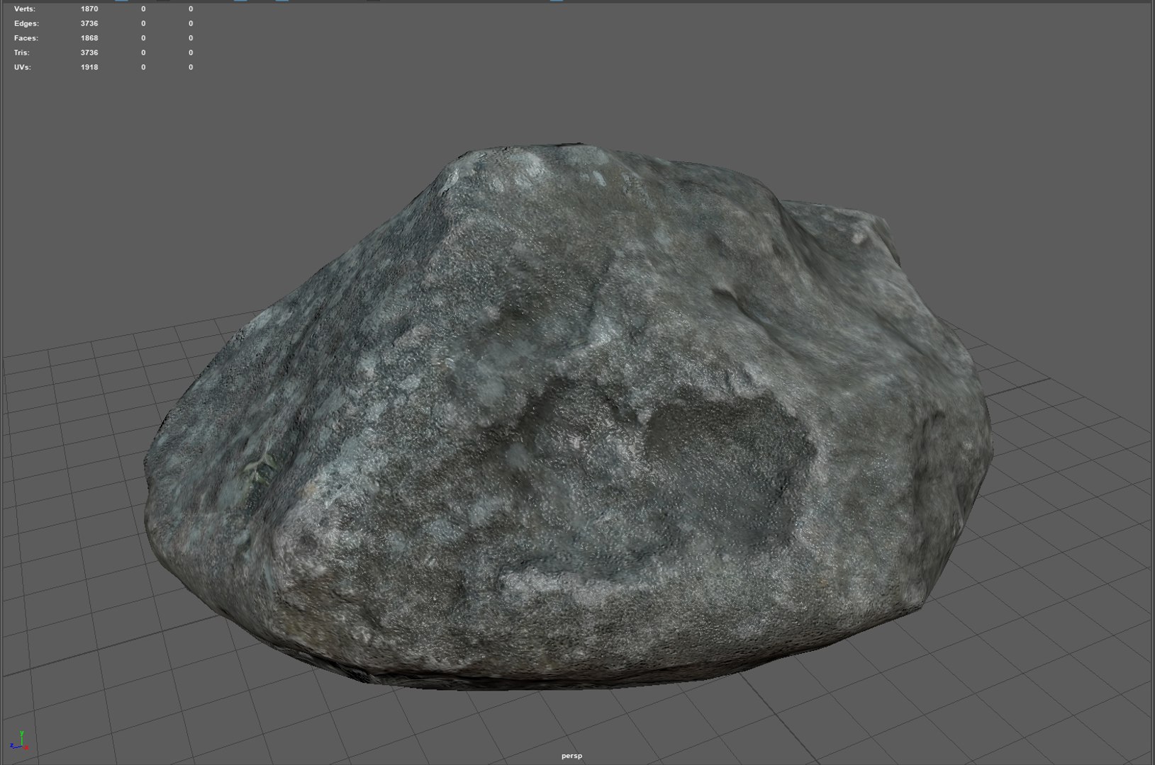 3D Model MAX Realistic Gray Rock ModelMAX - TurboSquid 2268435
