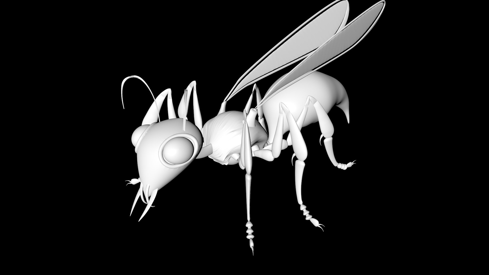 3D Wasp Bug Insect - TurboSquid 1690076