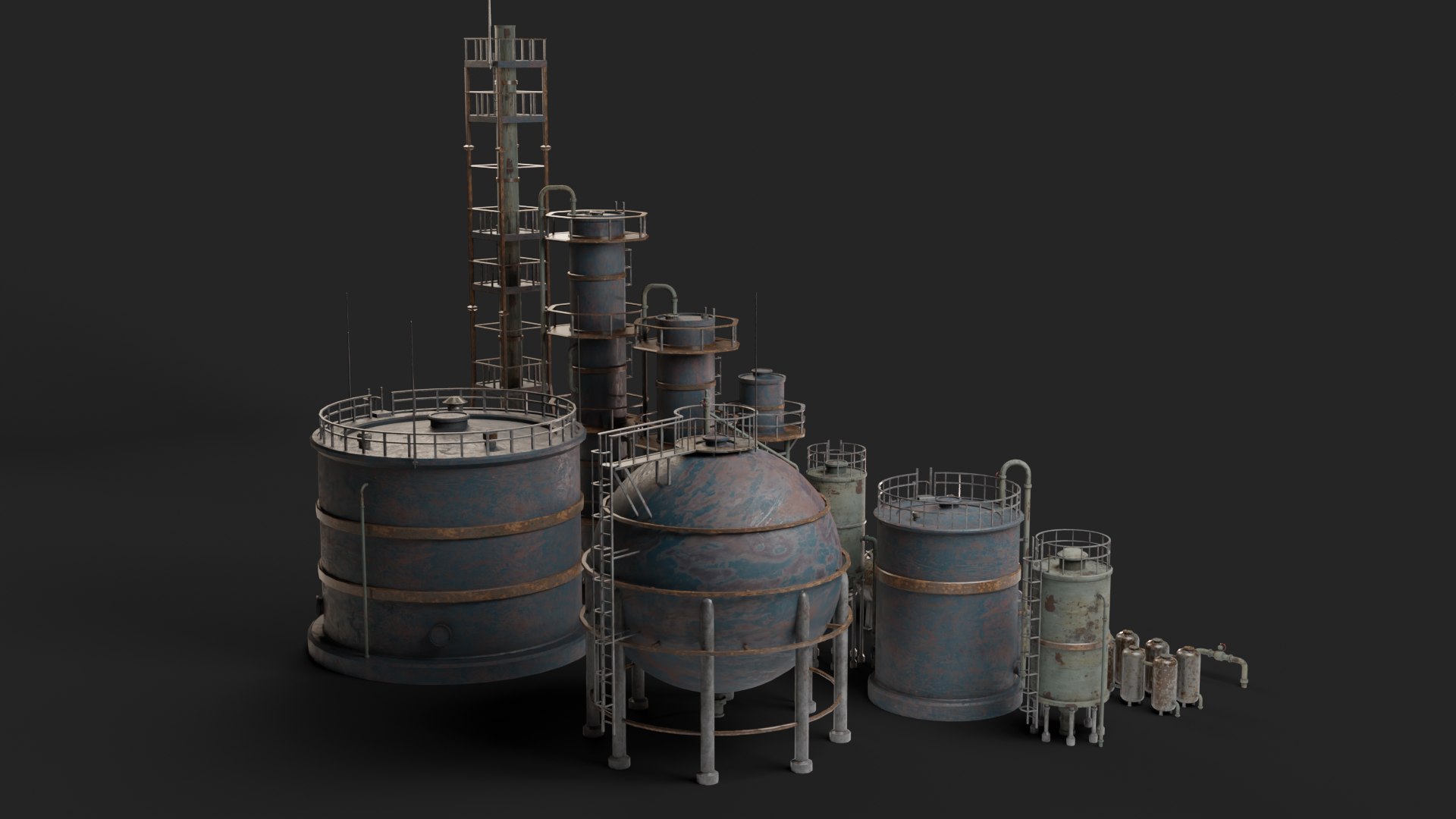 Old rusty factory 3D model - TurboSquid 1917205