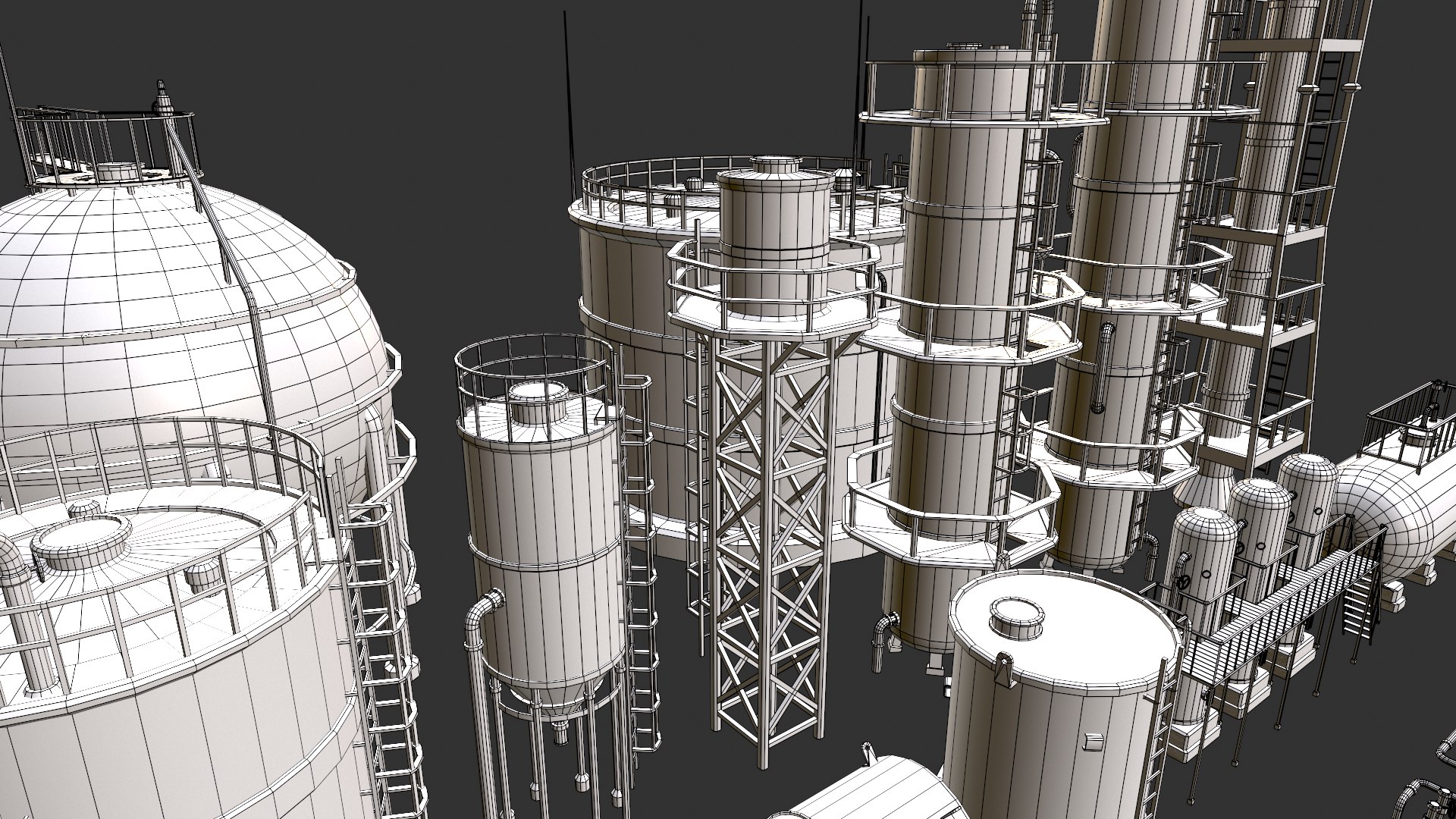 Old rusty factory 3D model - TurboSquid 1917205