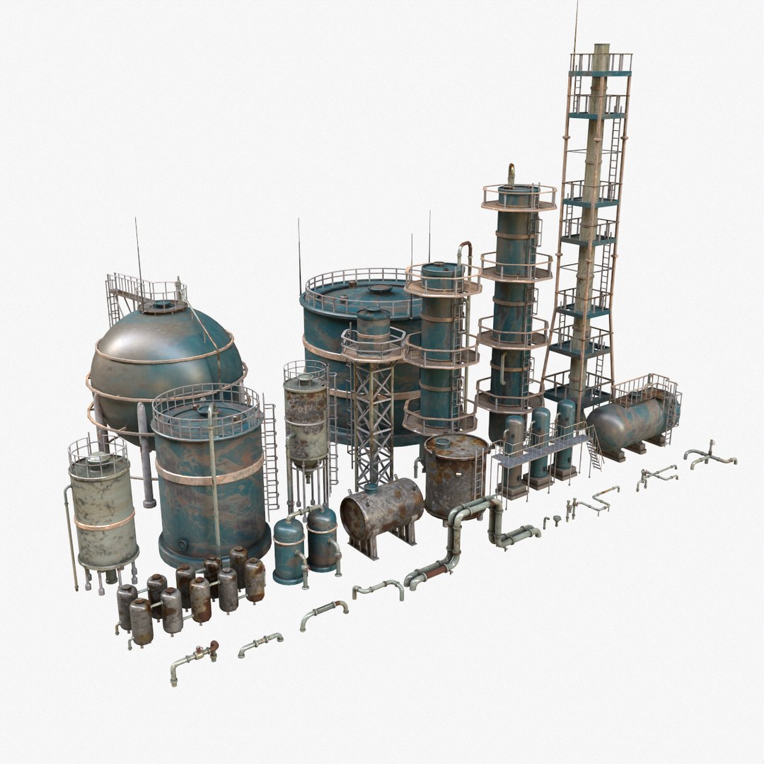 Old rusty factory 3D model - TurboSquid 1917205