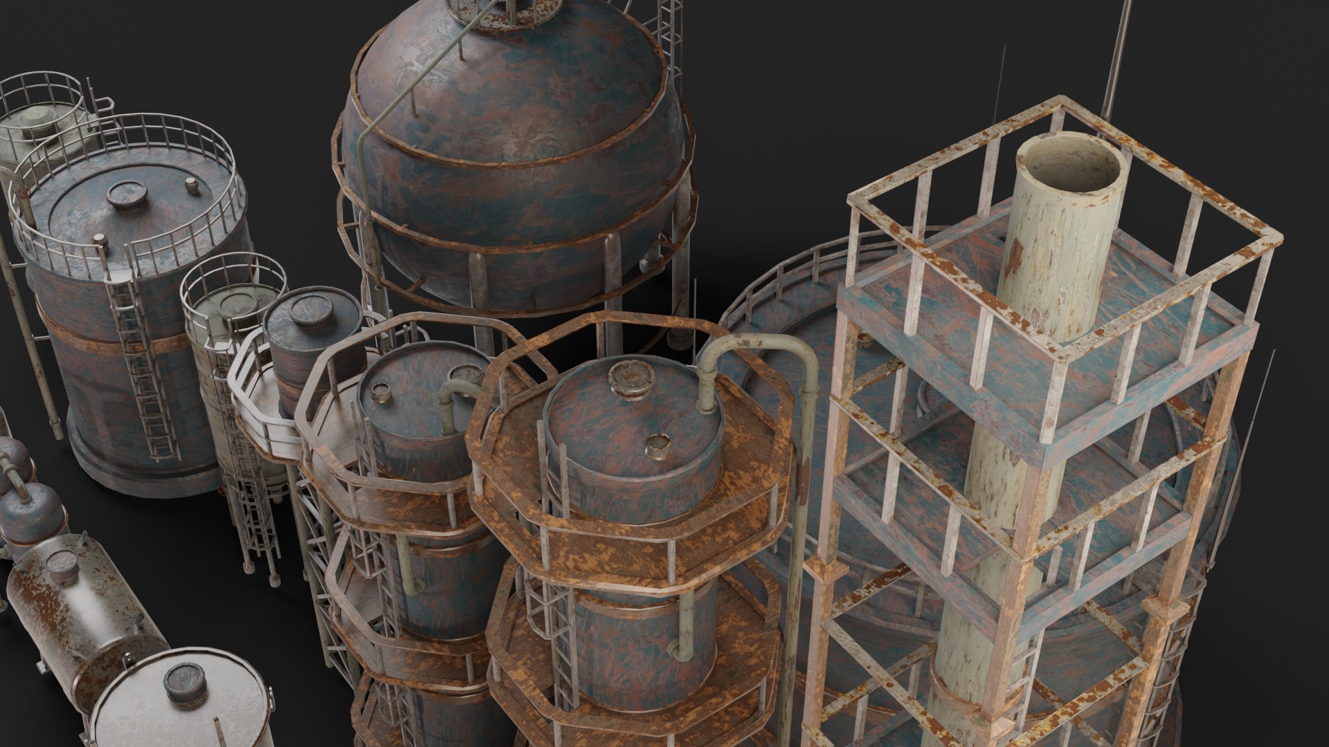 Old rusty factory 3D model - TurboSquid 1917205