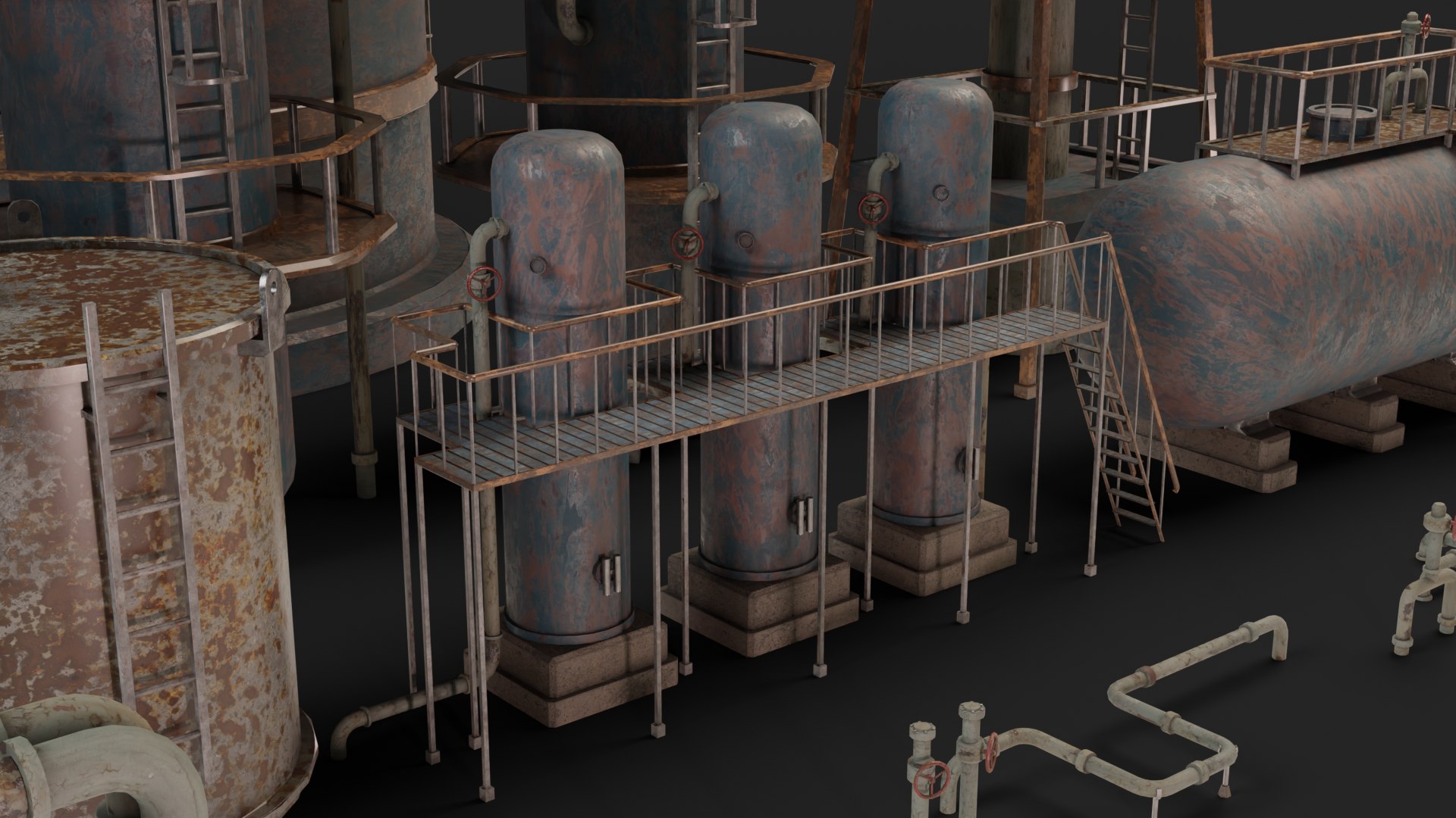 Old rusty factory 3D model - TurboSquid 1917205