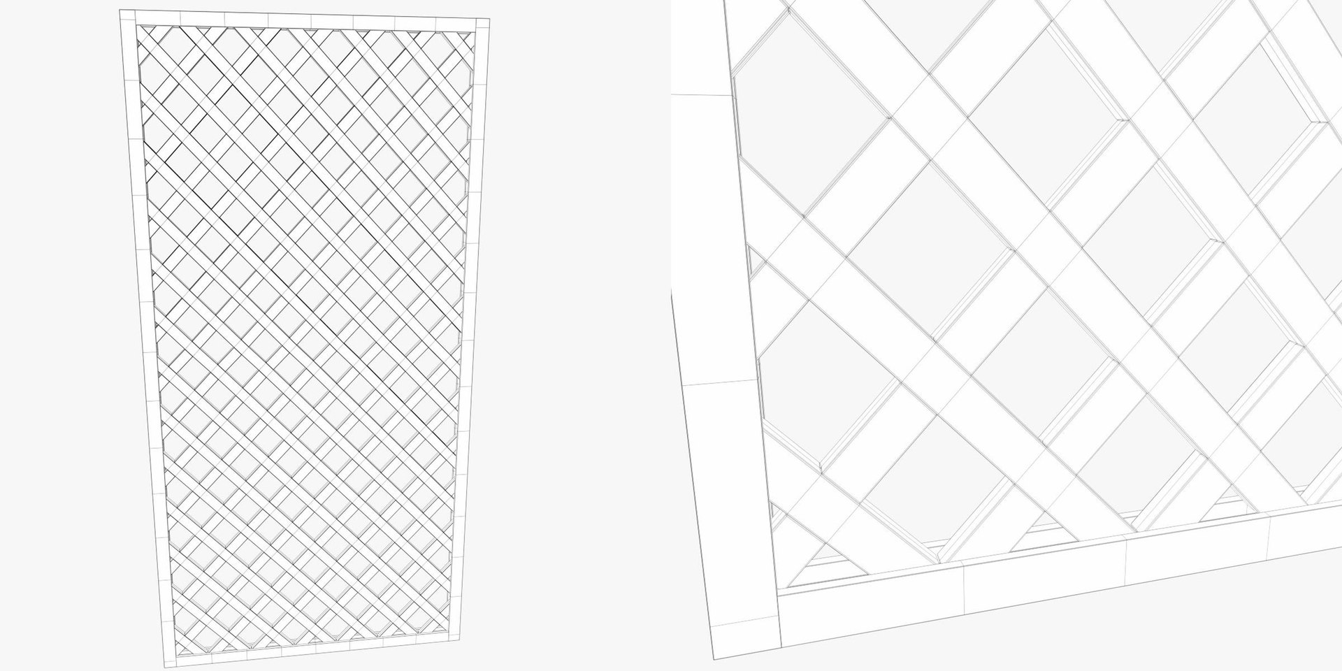 Wooden Mesh Panel Module 2 3D Model - TurboSquid 2060394