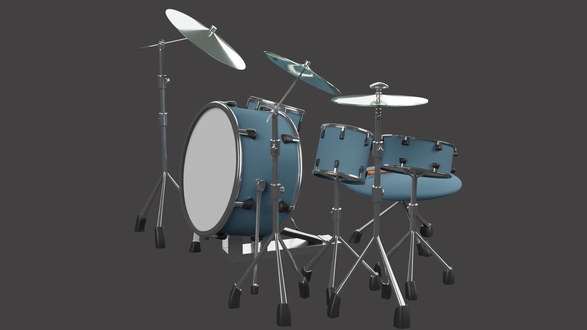 3D Drum Set Model - TurboSquid 2233825