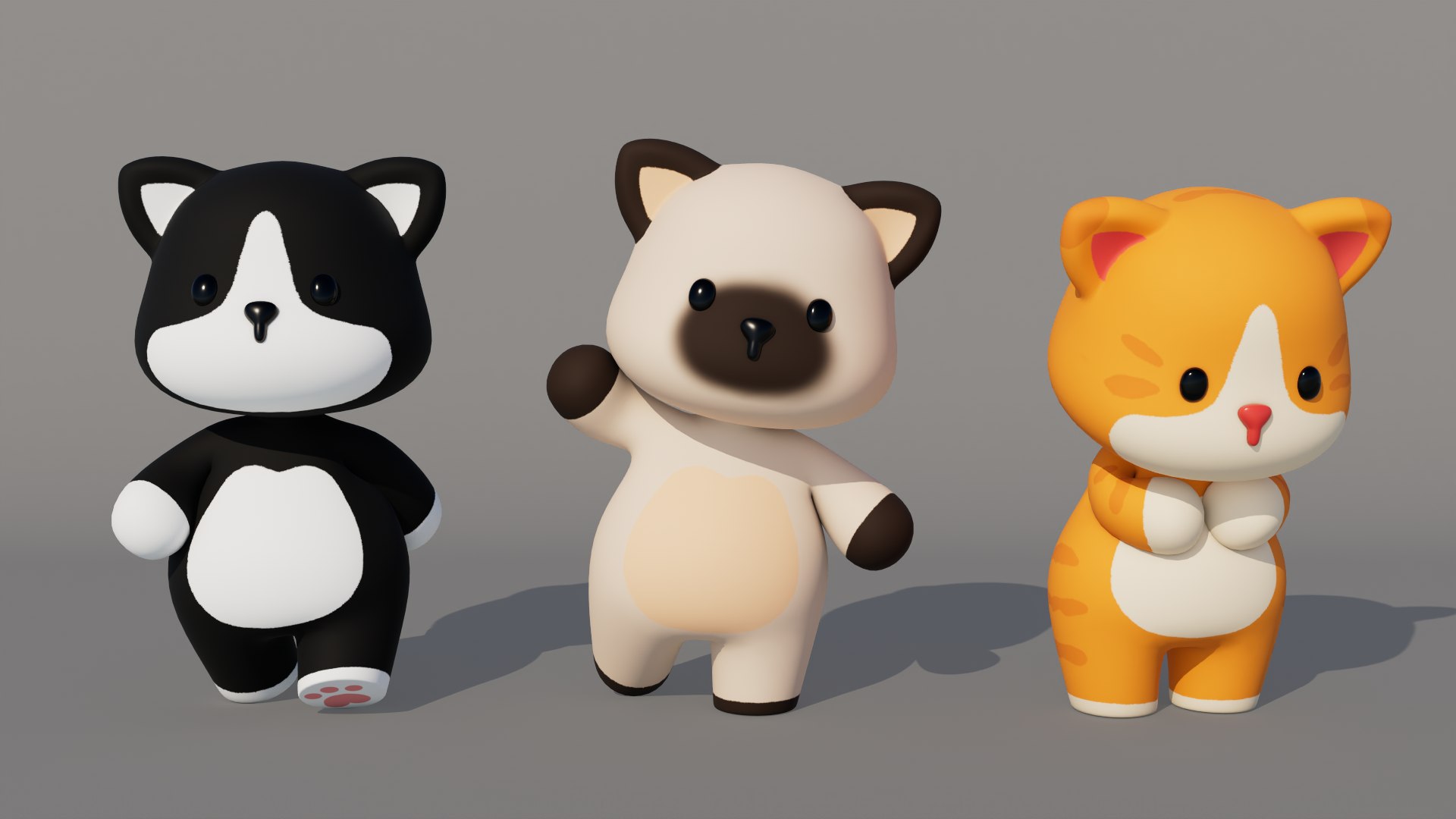 Rigged Cartoon Cat 3D Model - TurboSquid 2202907