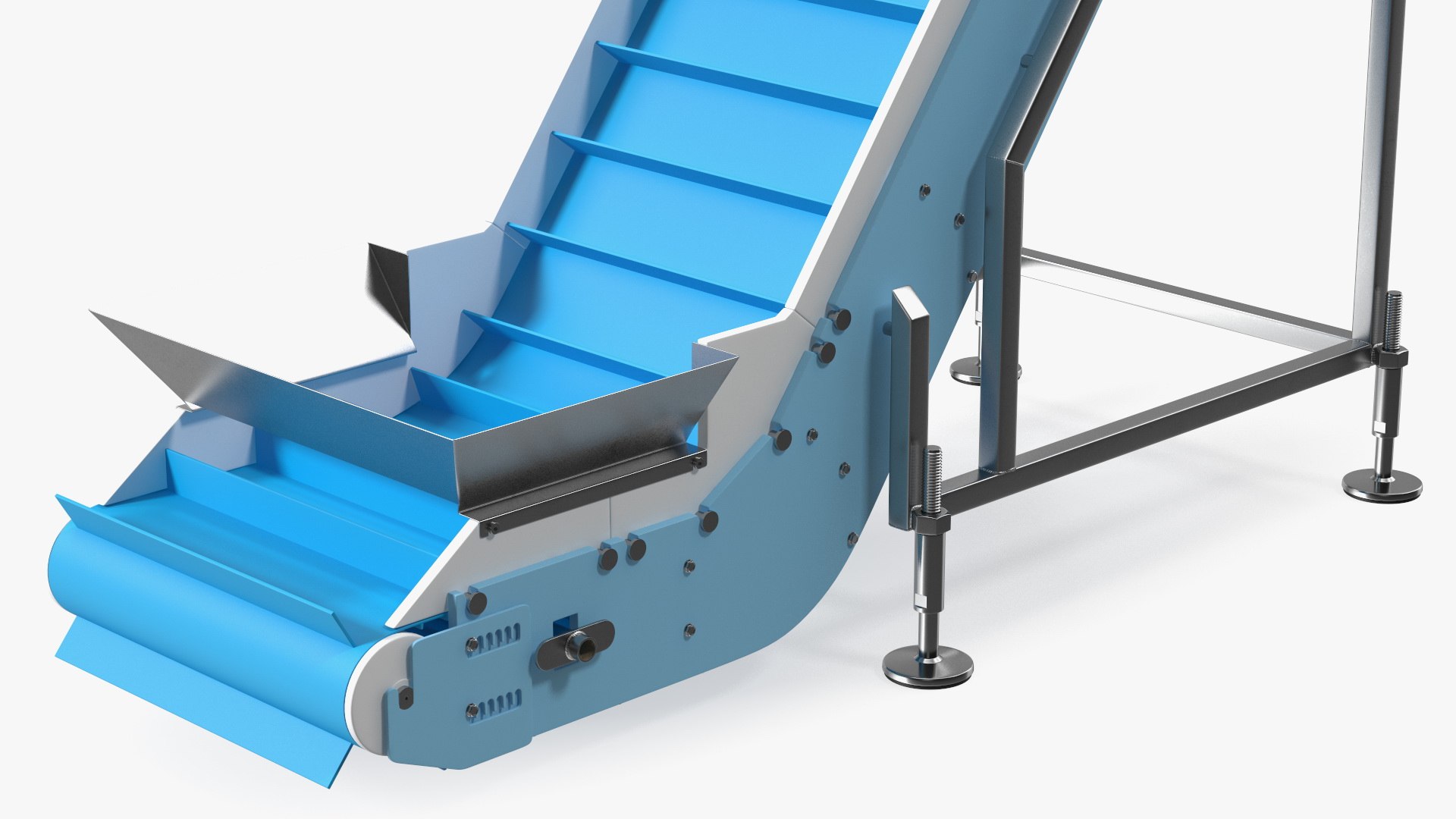 Incline Conveyor With Hopper 3D Model - TurboSquid 1870723