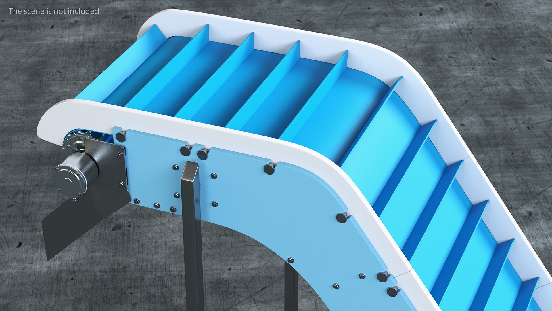 Incline Conveyor With Hopper 3D Model - TurboSquid 1870723