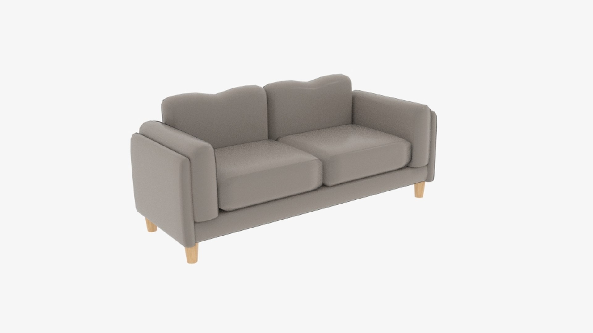 3D fabric sofas small cuddle model - TurboSquid 1209998