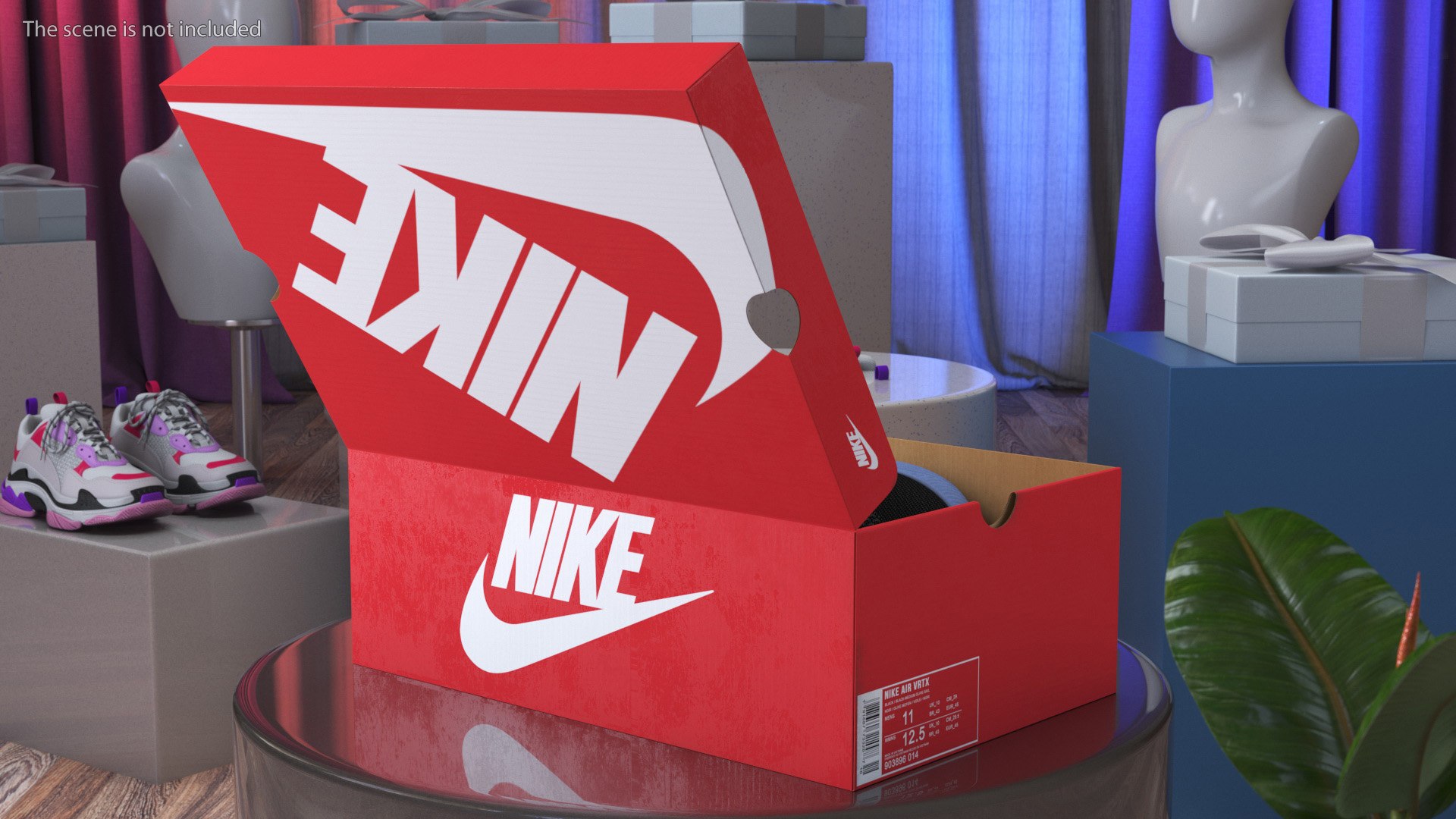 Shoe Box With Nike Sneakers Model - TurboSquid 2025081