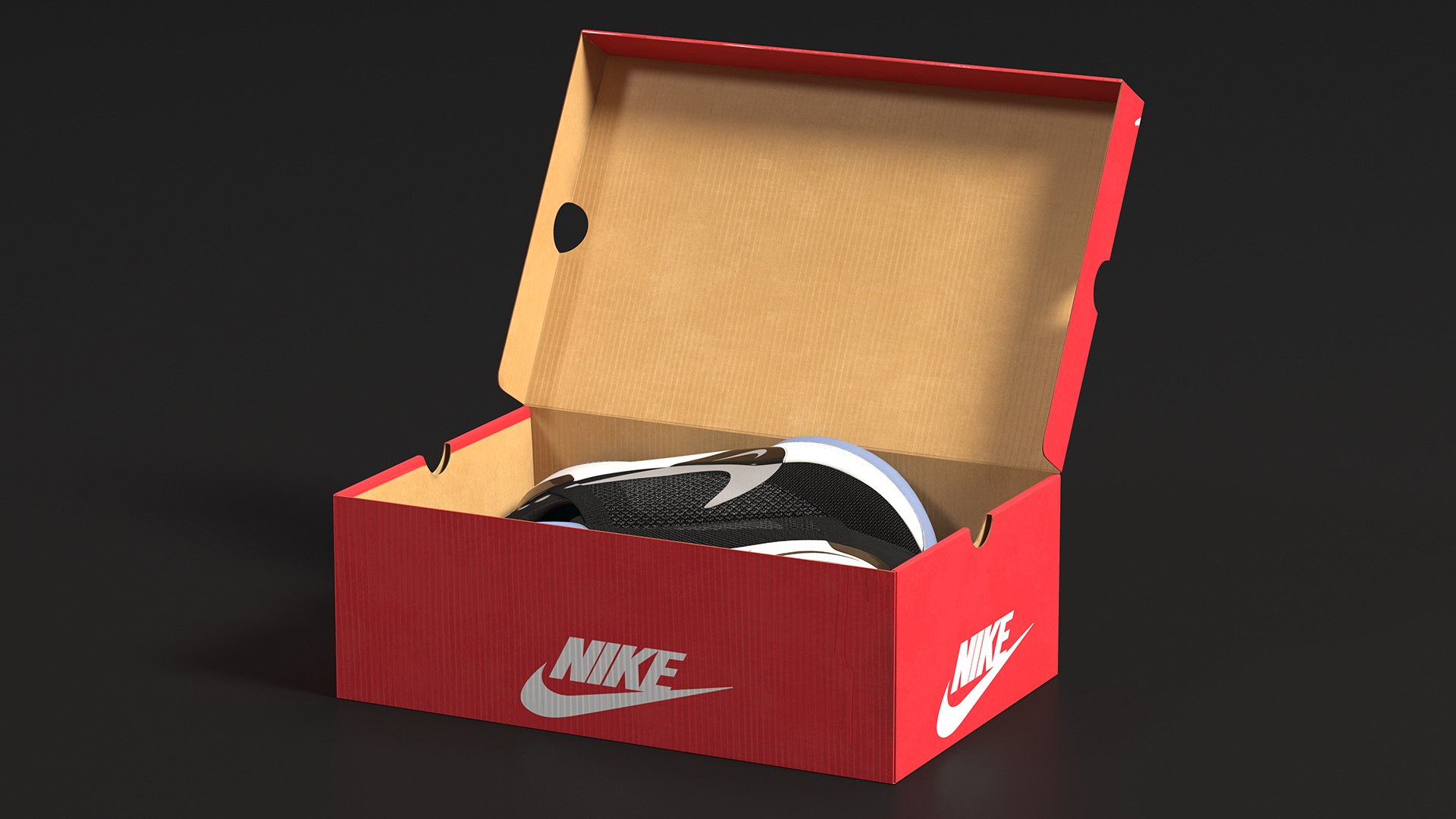 Shoe Box With Nike Sneakers Model - TurboSquid 2025081