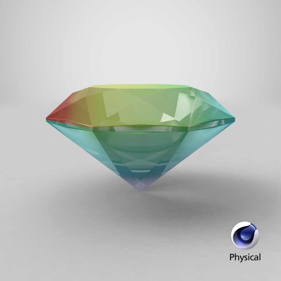 3D Single Cut Mystic Topaz Model - TurboSquid 1837759