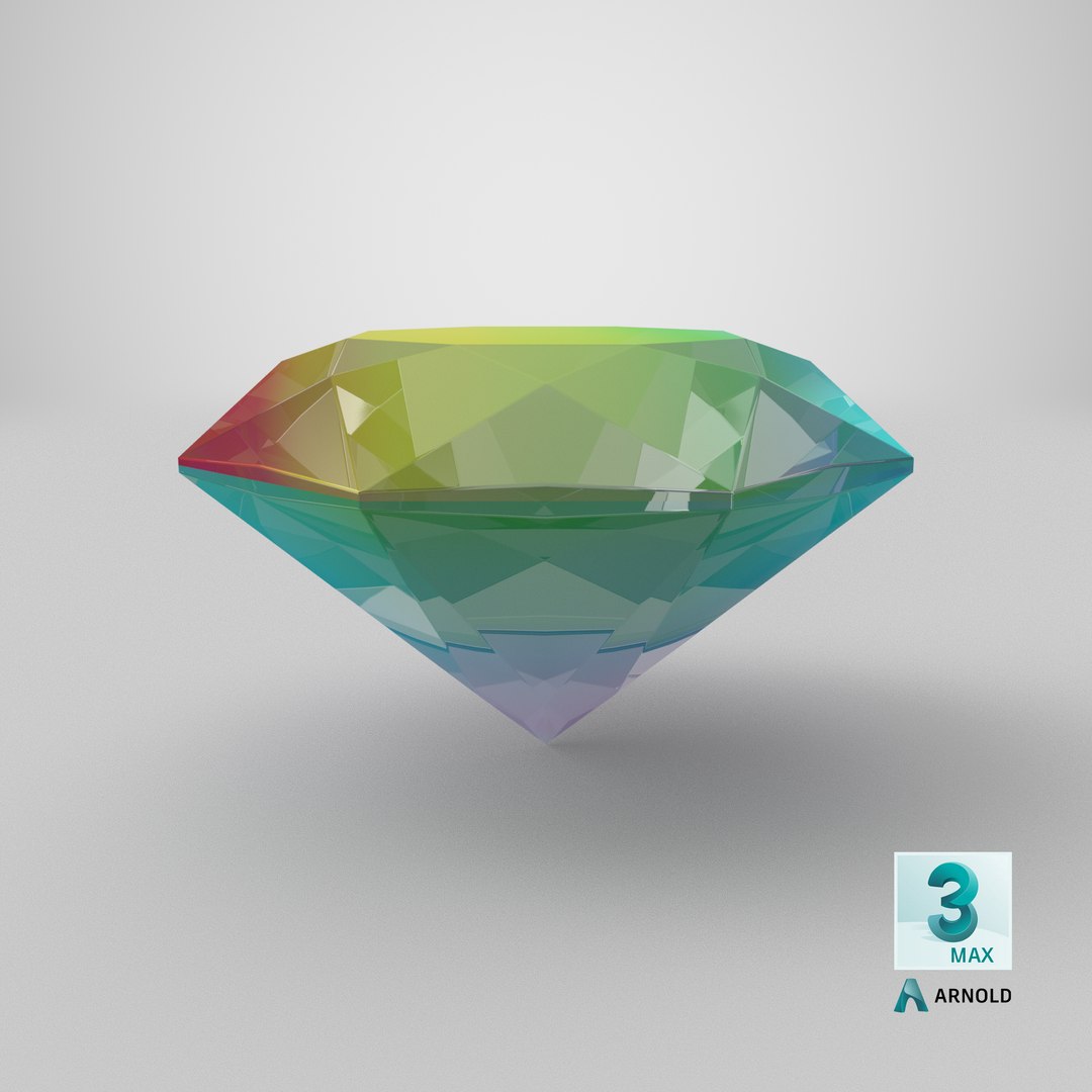 3D Single Cut Mystic Topaz Model - TurboSquid 1837759