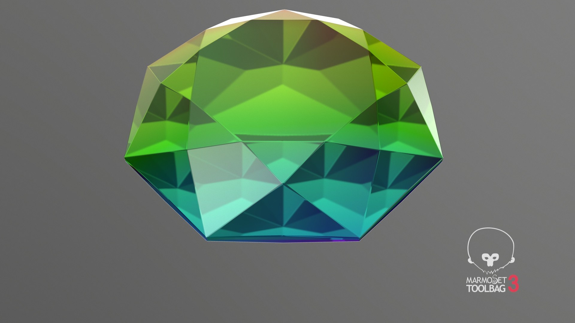 3D Single Cut Mystic Topaz Model - TurboSquid 1837759