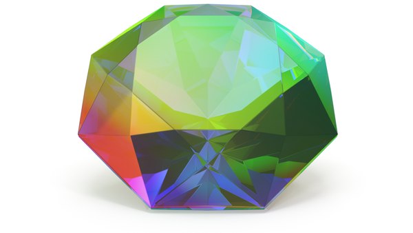 3D Single Cut Mystic Topaz model - TurboSquid 1837759