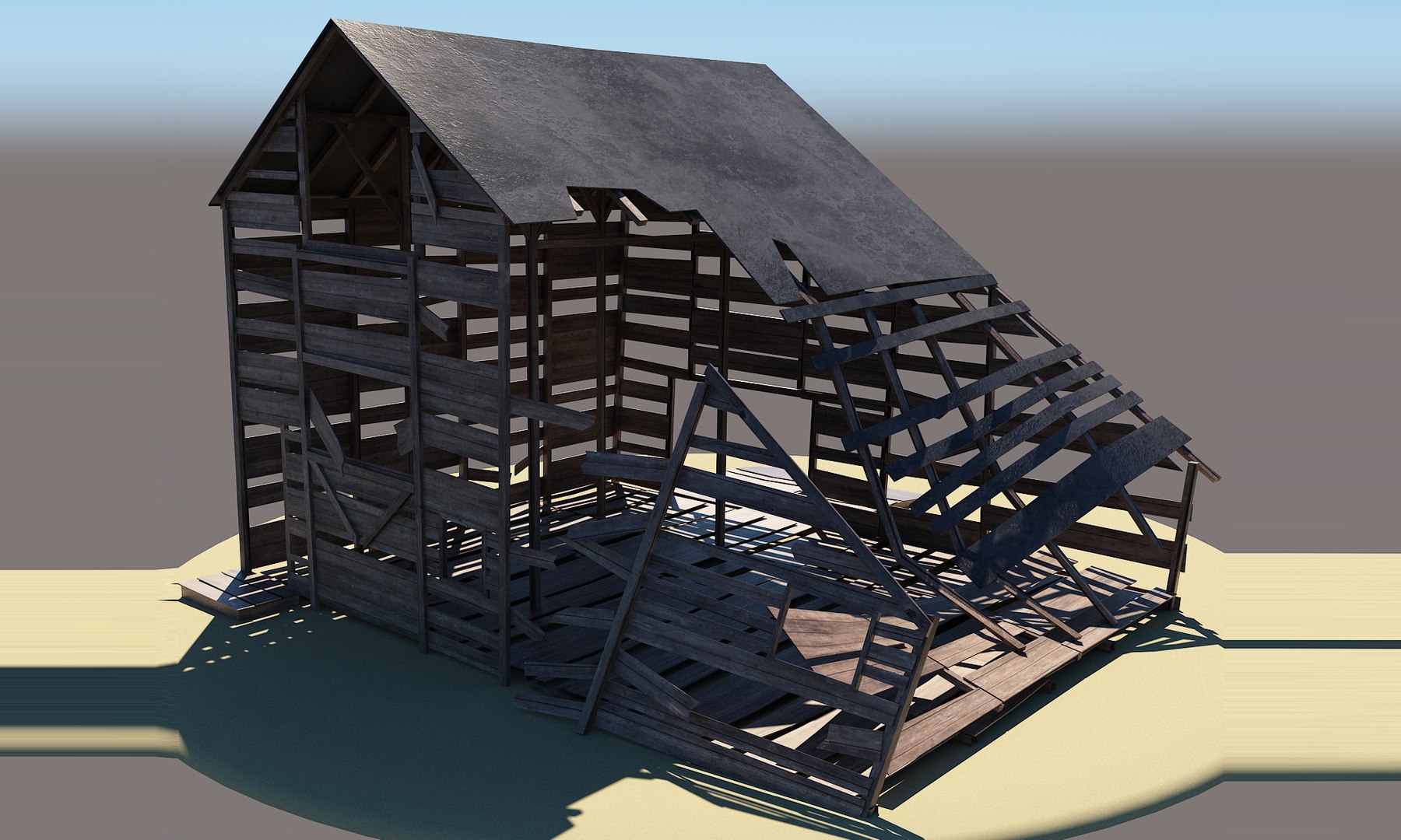 Barn Farm Model - TurboSquid 1453459