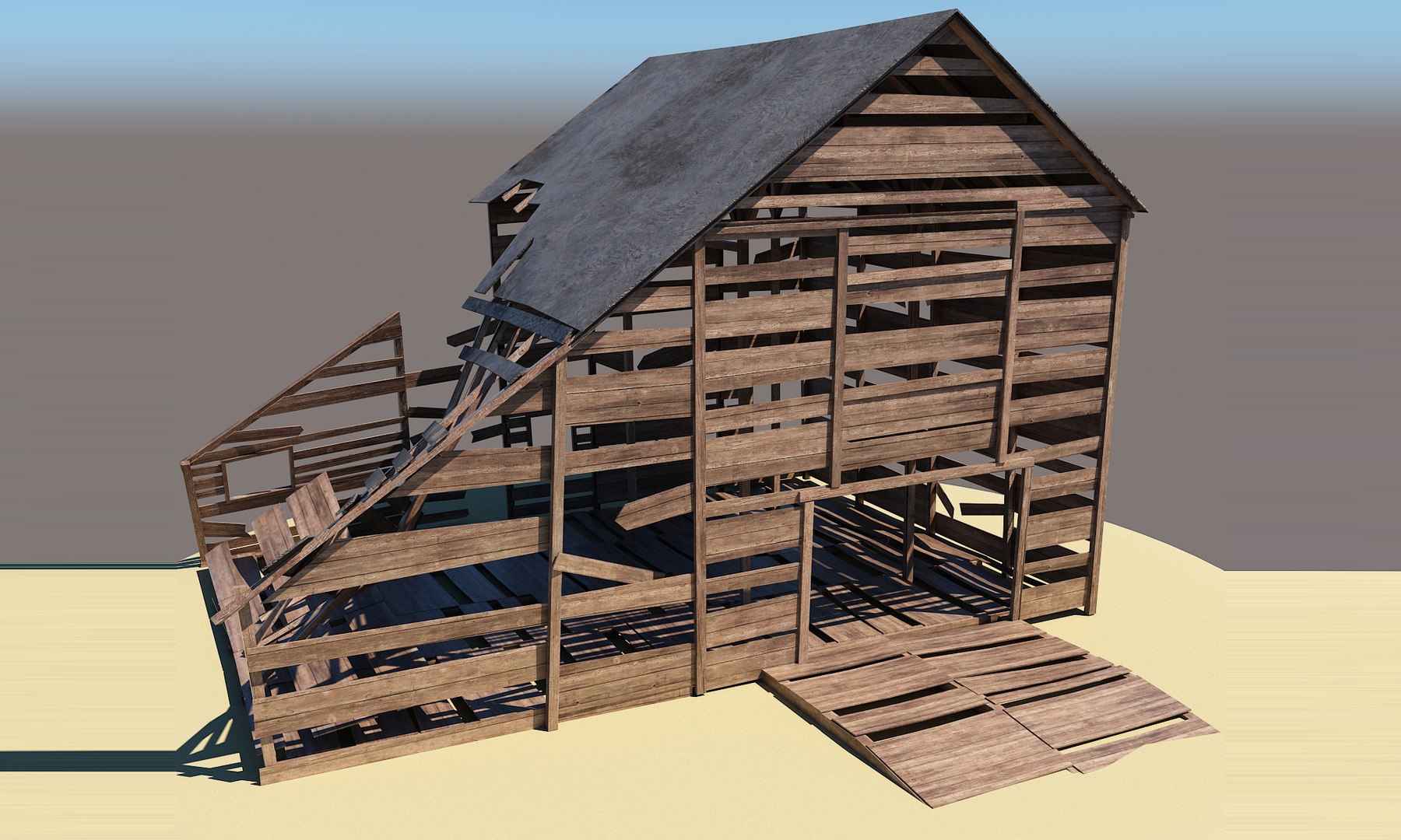 Barn Farm Model - TurboSquid 1453459