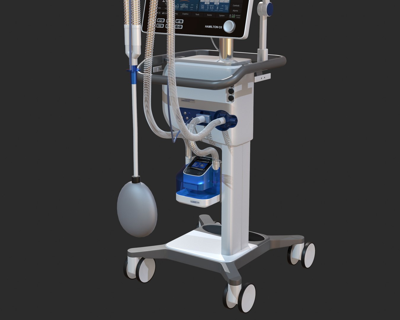 Ventilation Hamilton Oxygen 3D Model - TurboSquid 1638548